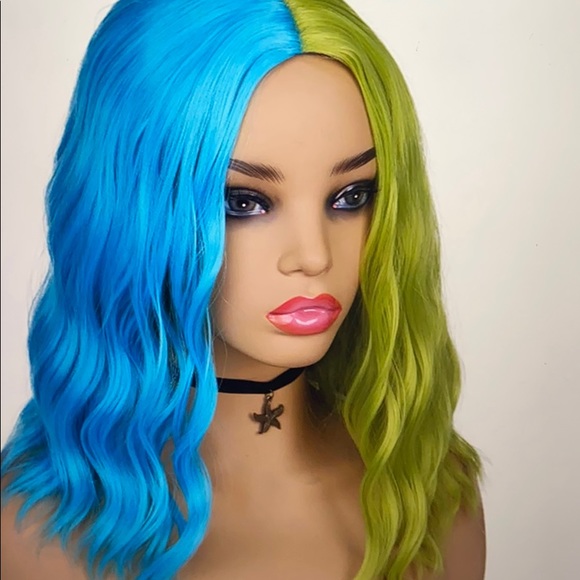 Accessories | Lime Blueberry Splash Wig | Poshmark